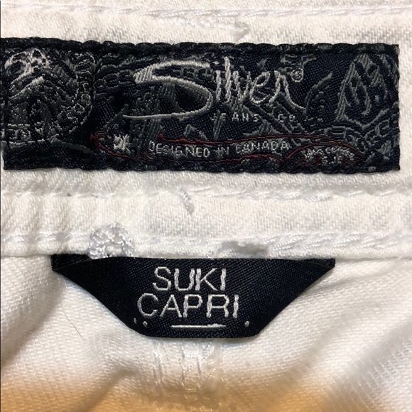 Silver Jeans | Pants & Jumpsuits | Silver Jeans White Capris | Poshmark